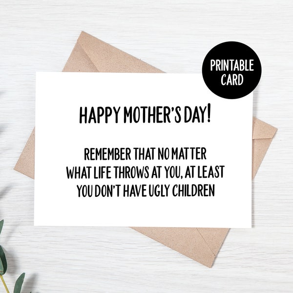 Funny Mothers Day Cards - Etsy