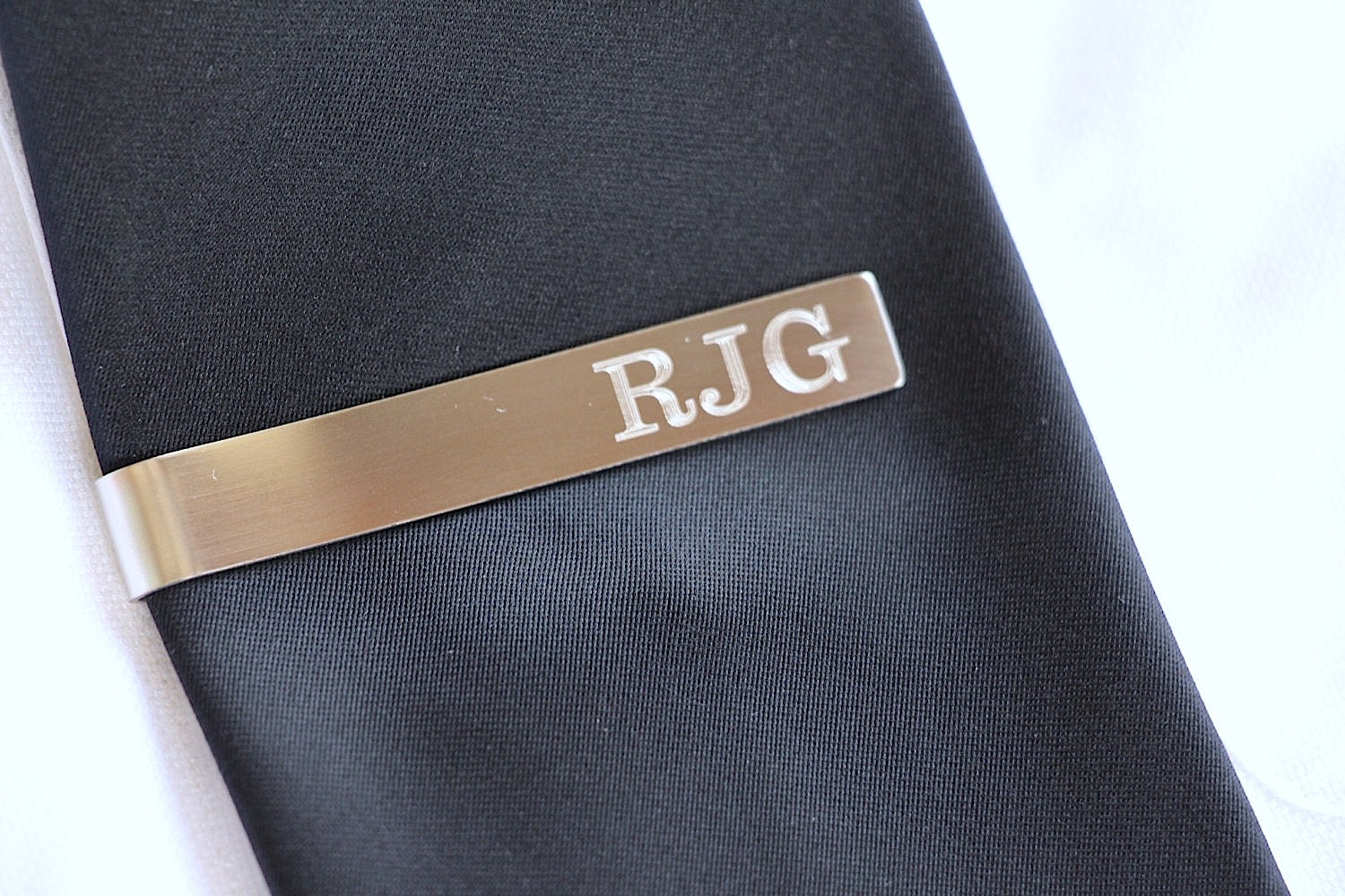 Tie Clip Personalized Custom Tie Bar Clip Custom Tie Clip | Etsy