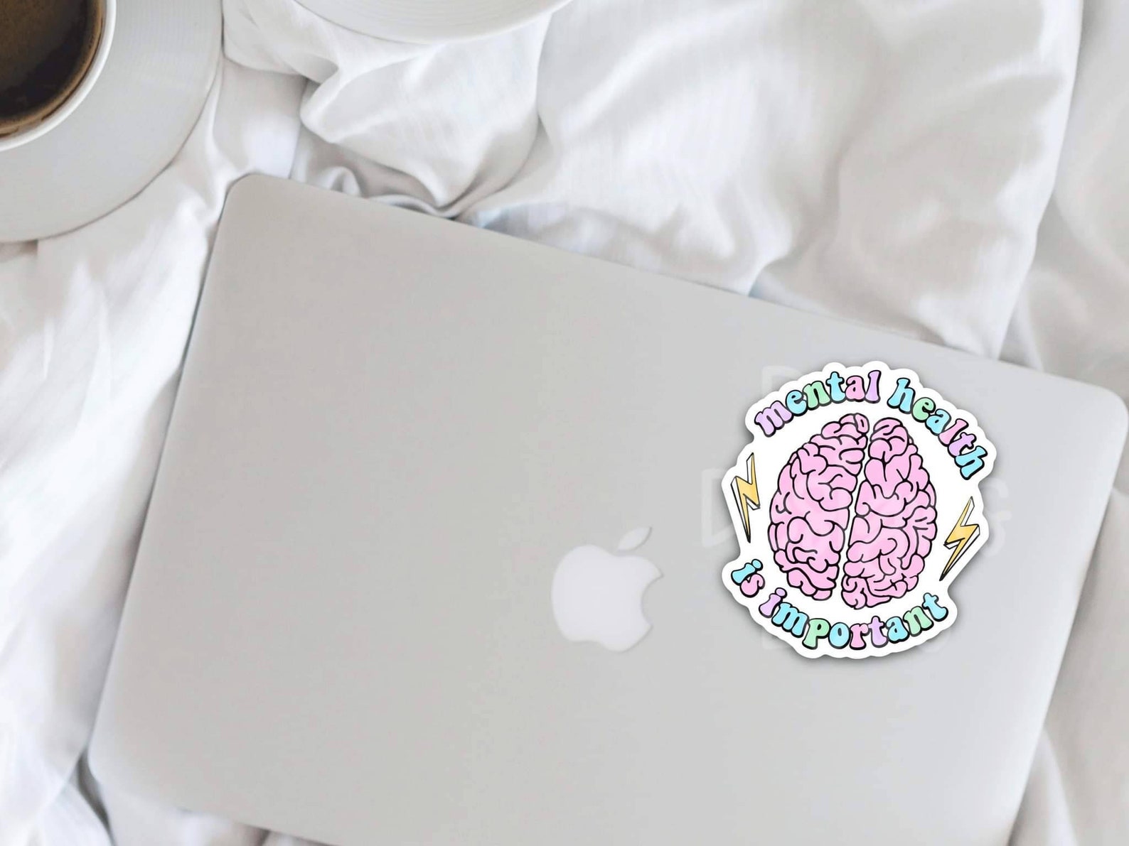 Pastel Goth Brain Sticker for Water Bottle Therapist Gift - Etsy