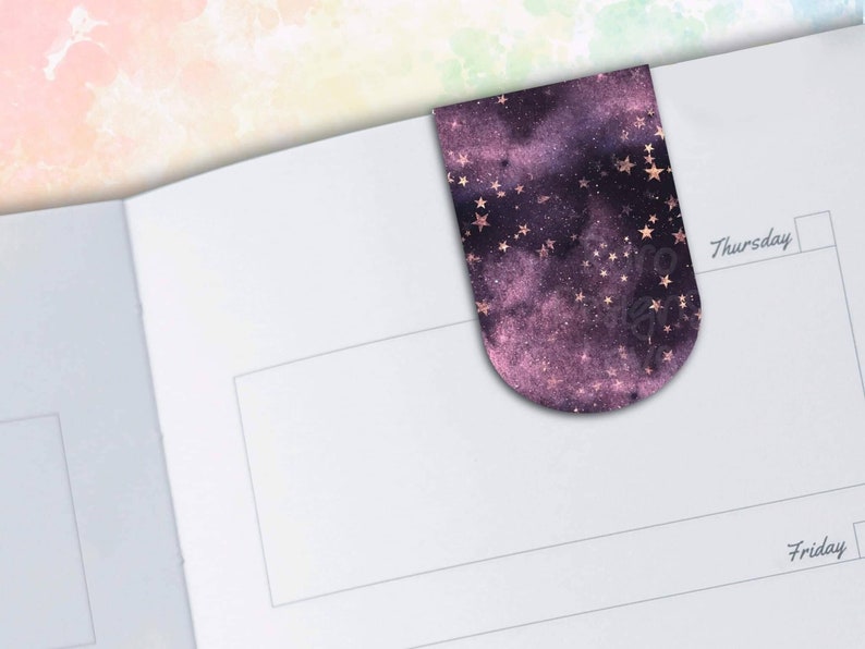 Galaxy Bookmark for Women Outer Space Gifts for Him Cute - Etsy