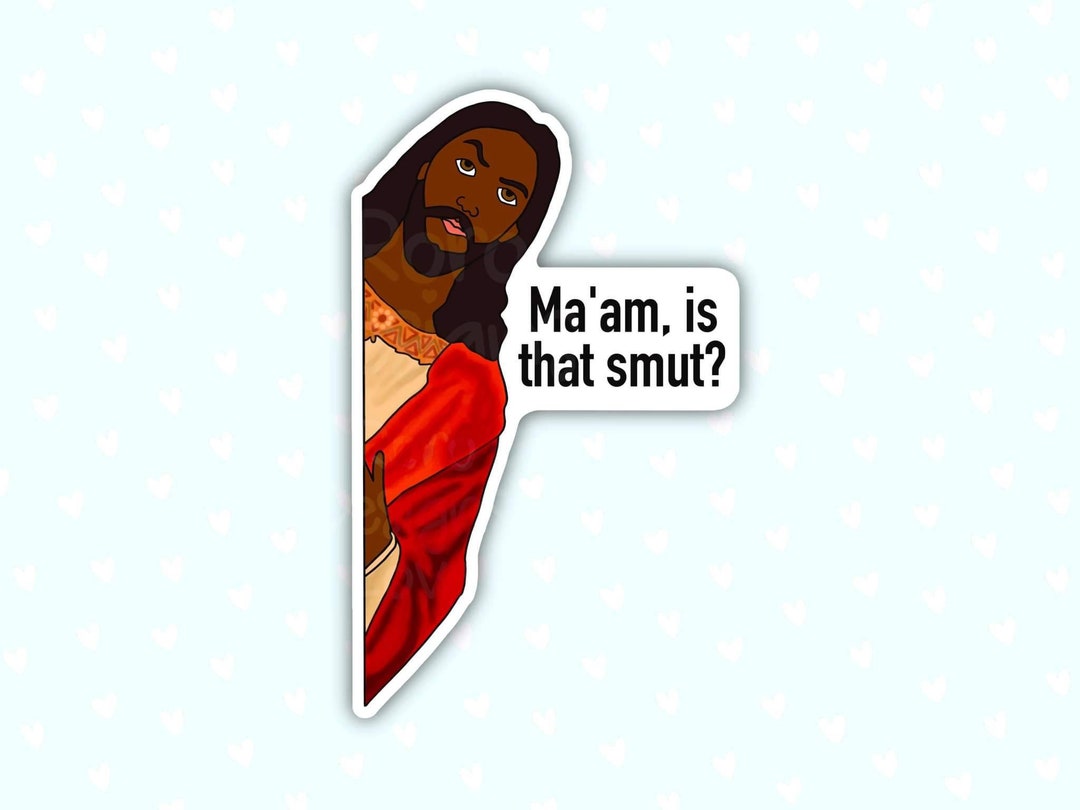 Smut Stickers for E Reader, Black Jesus Sticker for Laptop, Funny ...