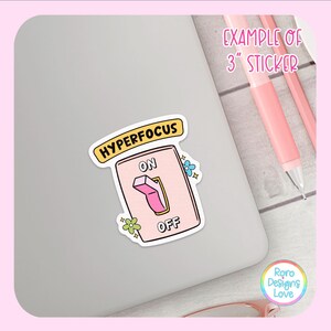 Hyperfocus Sticker for Planner, Light Switch Sticker for Journaling ...