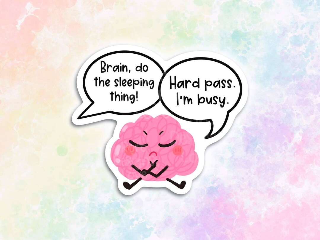 Adhd Brain Laptop Stickers for Girls, Neurodivergent Sticker, Mental ...