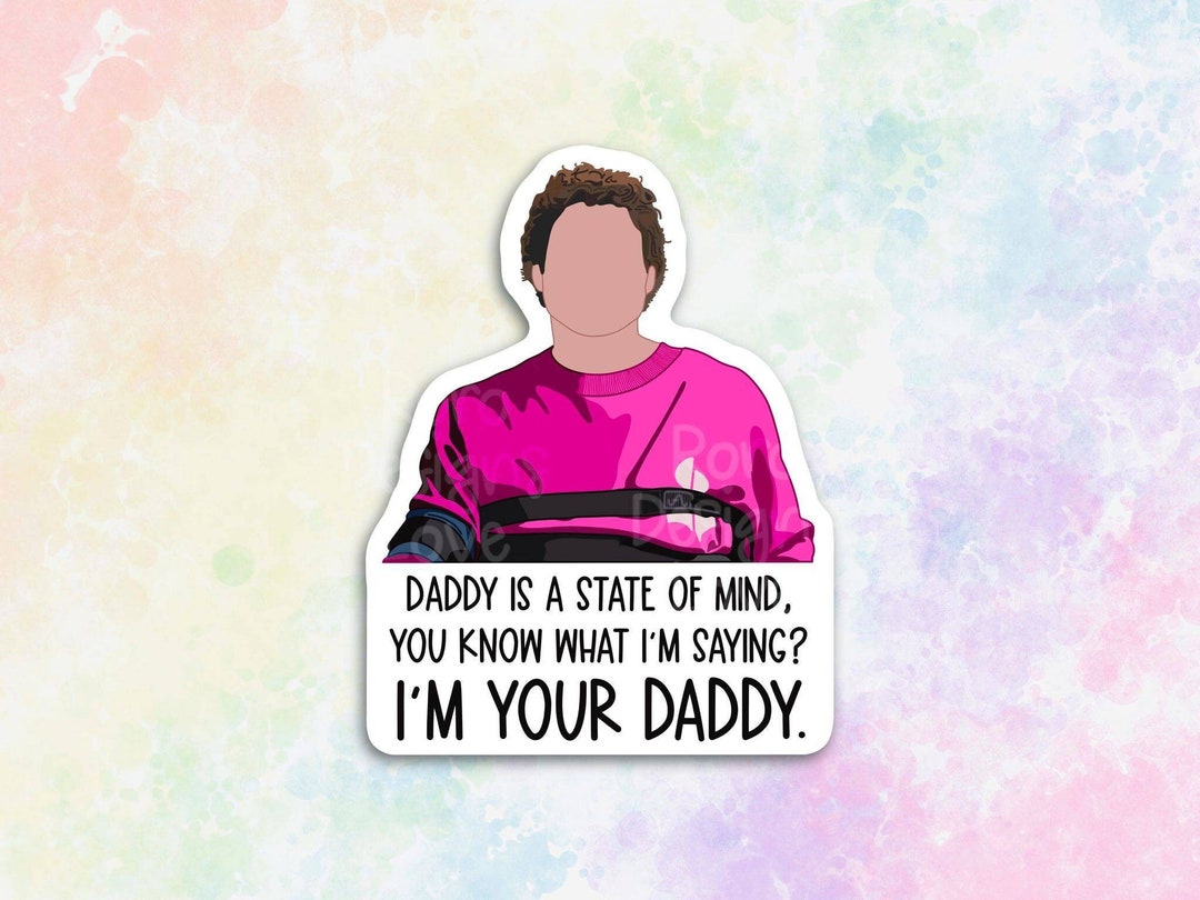 Daddy is a State of Mind Sticker for Laptop, Zaddy Pascal Funny ...
