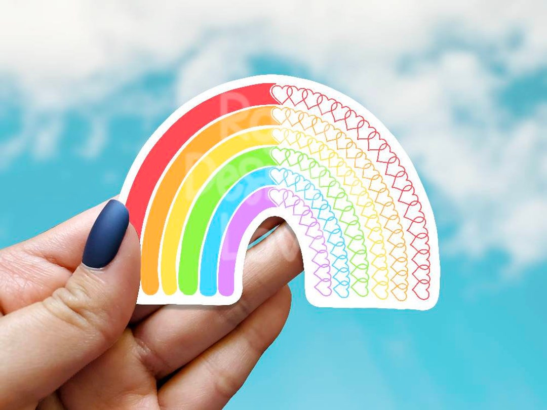 Rainbow Sticker for Water Bottle, Tween Girl Gifts, Subtle Pride ...
