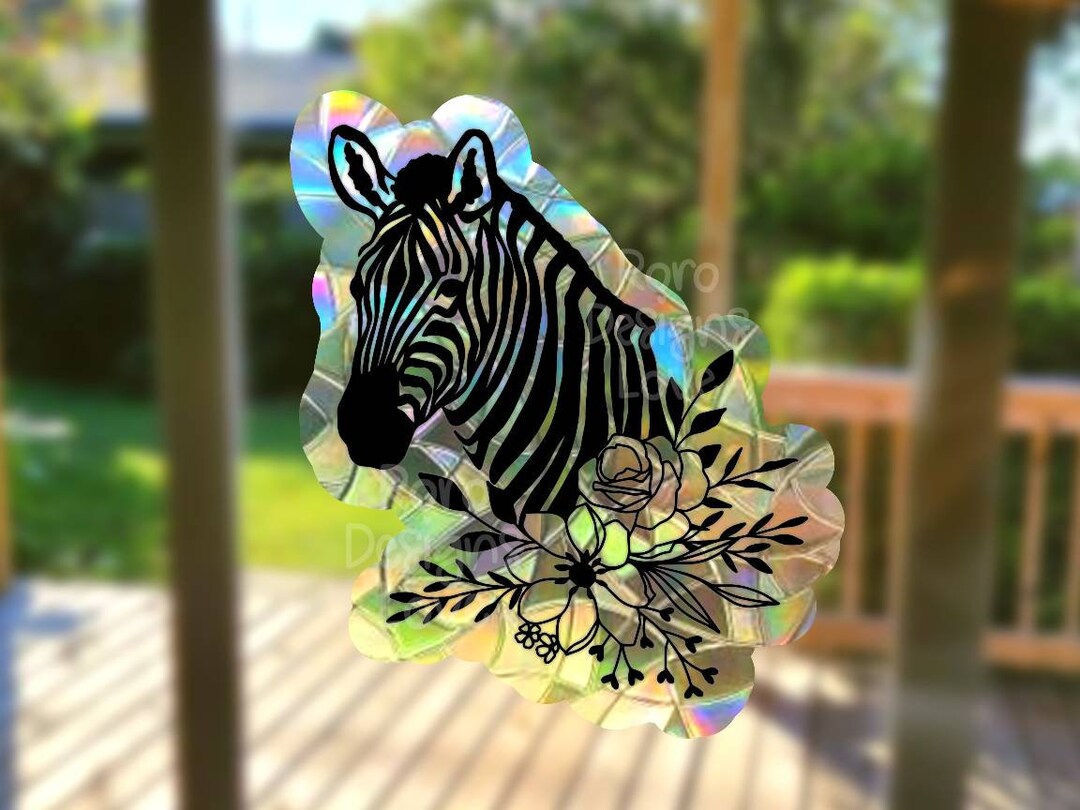 Zebra Decor Nursery Suncatcher Stickers for Windows, Jungle Nursery ...