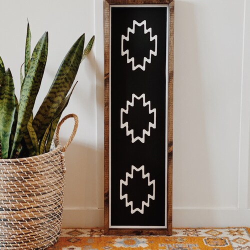 Aztec Diamond Shape Wall Decal Set // Southwest Inspired Decor | Etsy