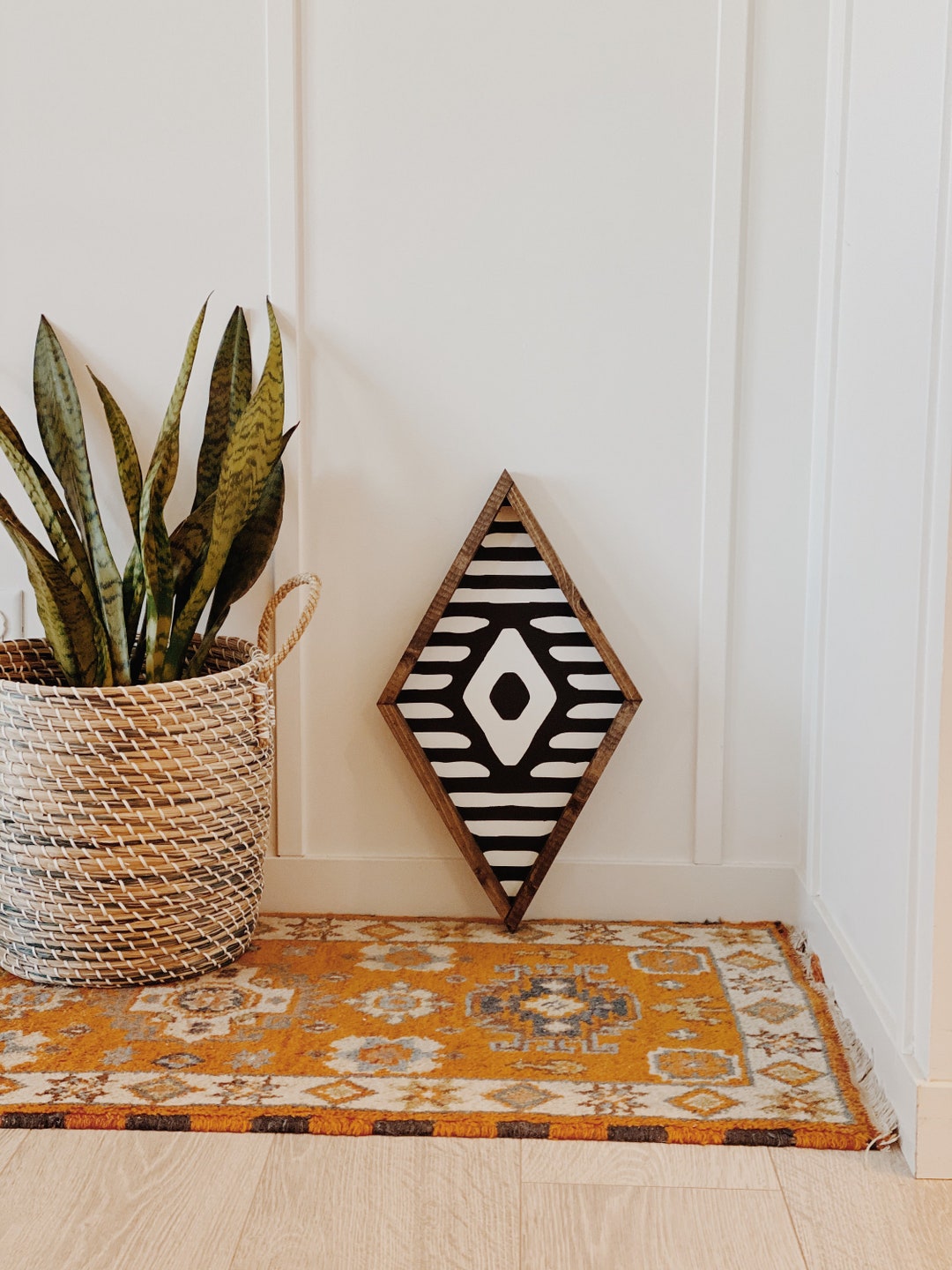 Striped Diamond - Etsy