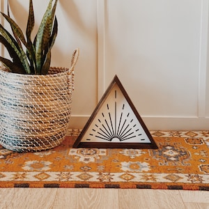Triangle Ray Wood Sign - Etsy