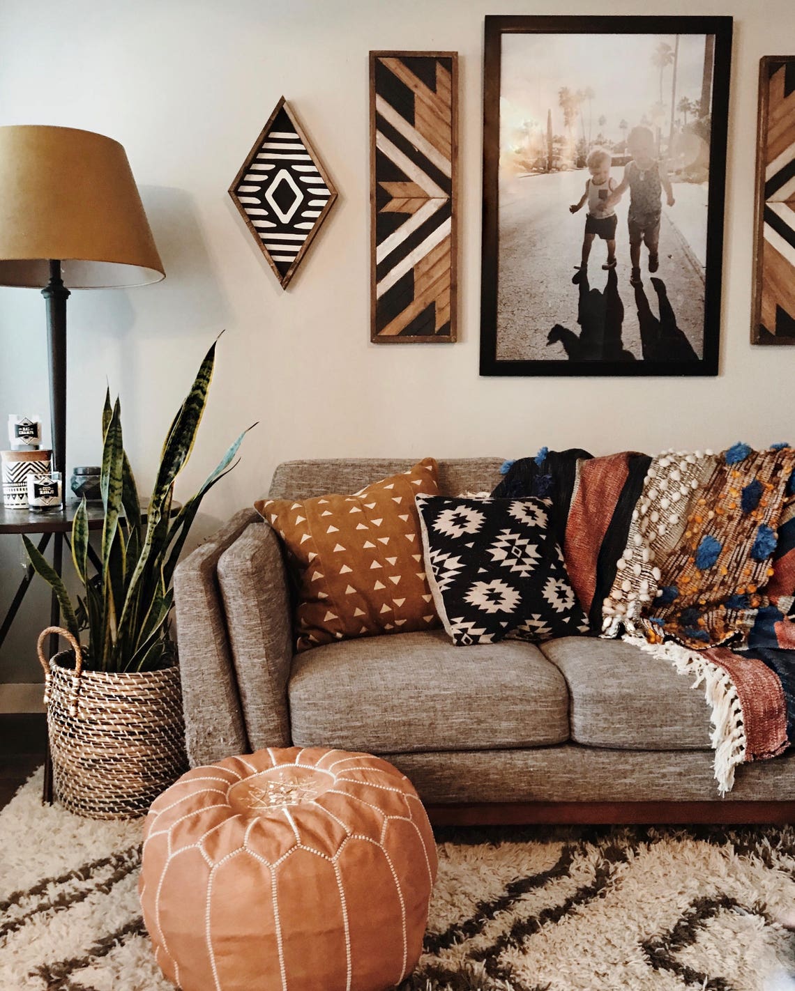 Striped Diamond - Etsy