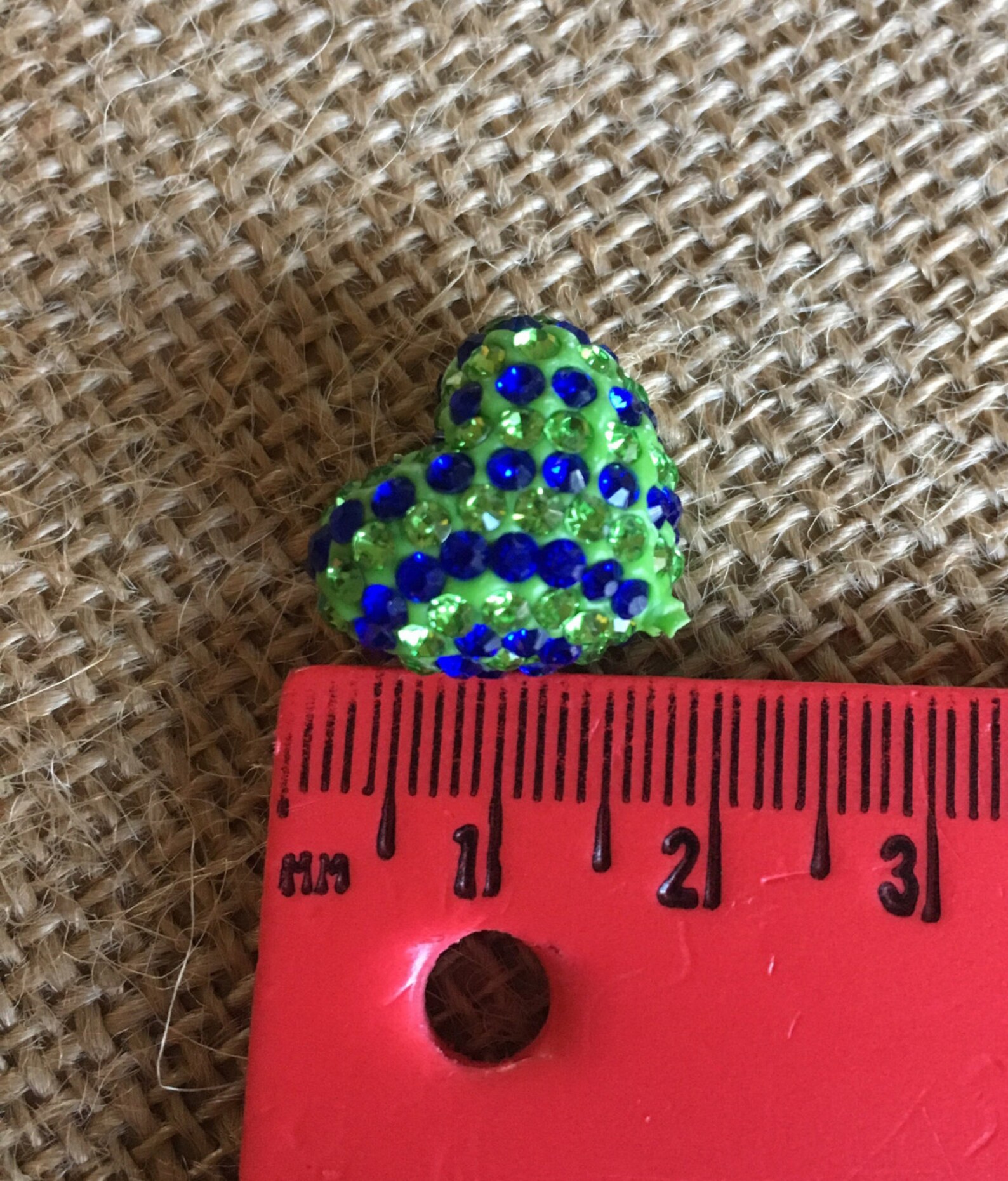 Hawk Puffy Heart Bead 20mm X 20mm | Etsy