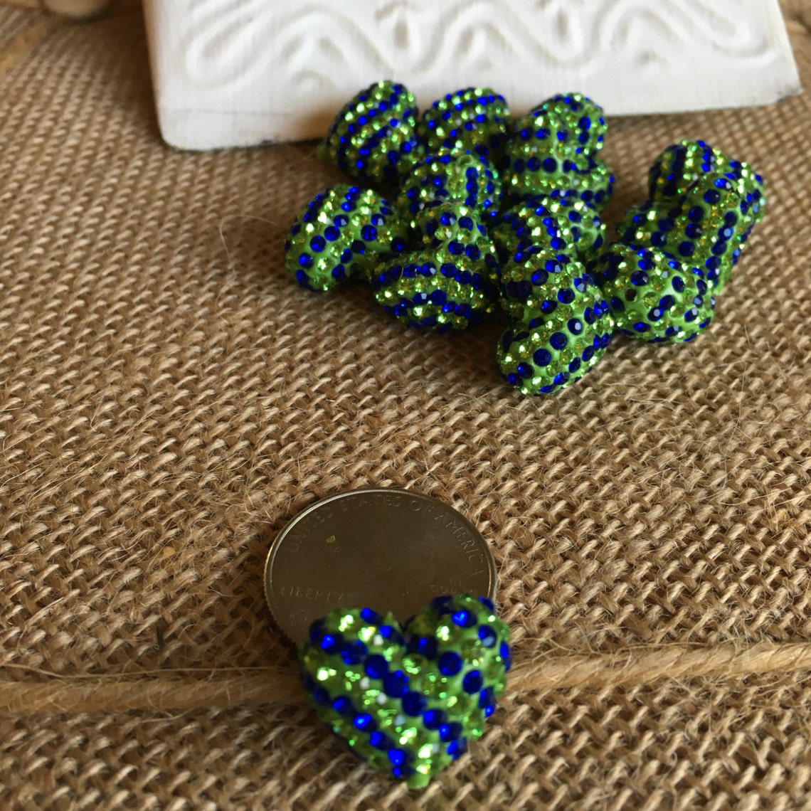 Hawk Puffy Heart Bead 20mm X 20mm - Etsy