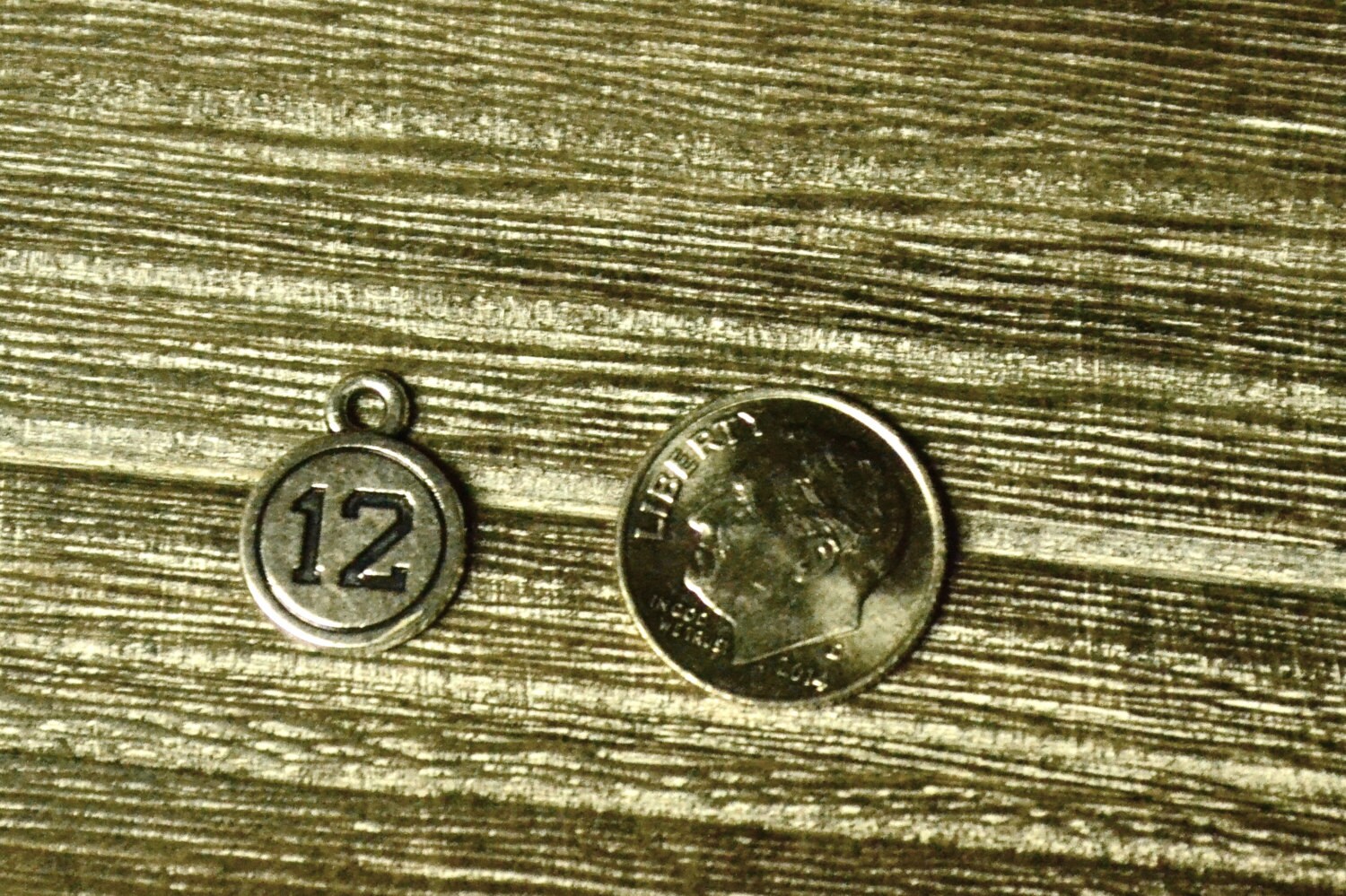 Silver 12 Circle Two-sided Charms - Etsy