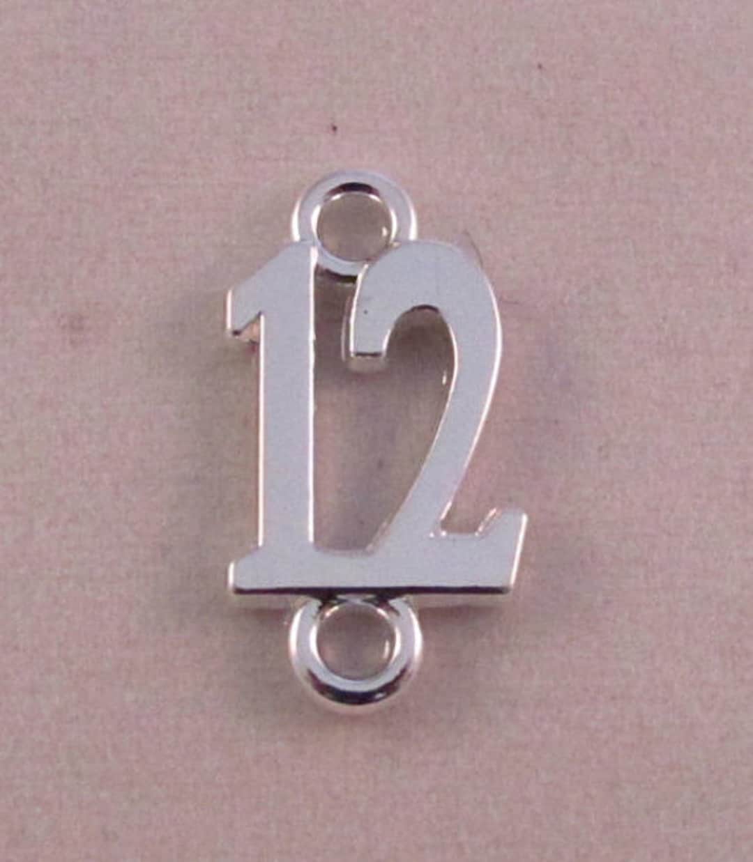 Twelfth Man Hawks Inspired Number 12 Link Charm (qty 12, 24,50,100) - Etsy