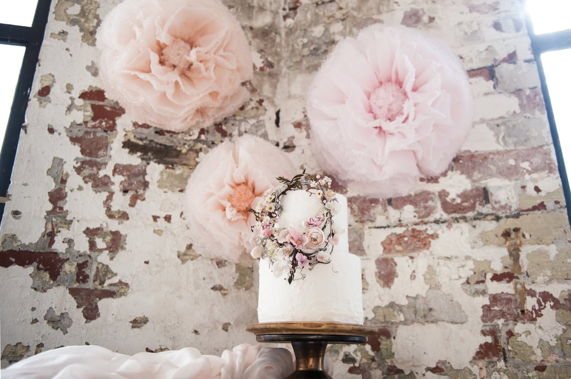 Blush Paper Flowers Hand-dyed Giant Paper Flower Backdrop - Etsy