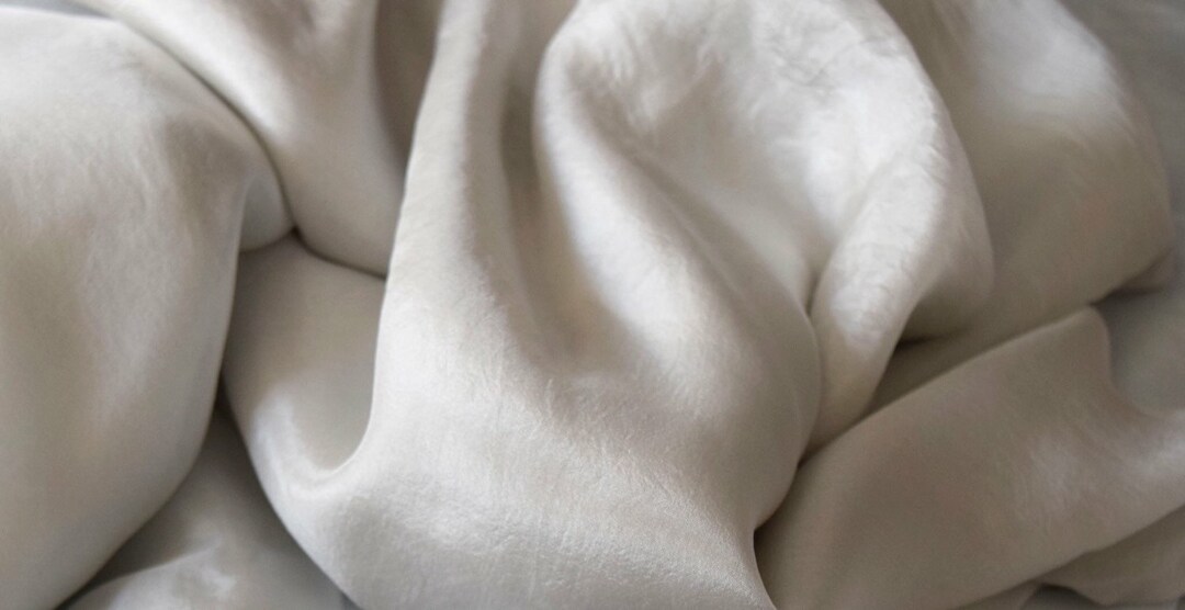 Pale Grey Silk Table Runner, Sheer Silk Table Runner , Silk Fabric ...