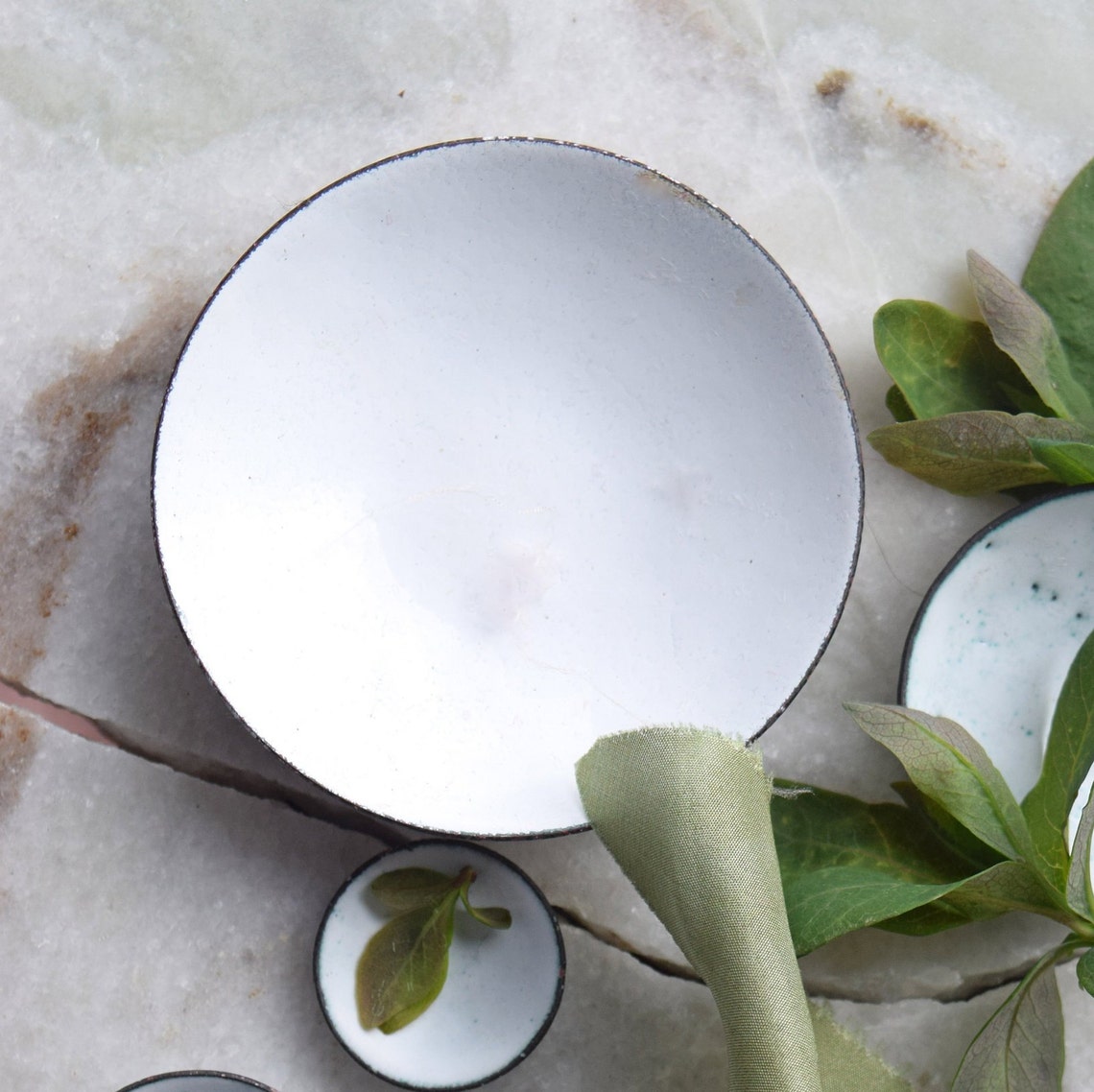 Mini Styling Dish a Single White Enamelled Styling Dish With - Etsy UK