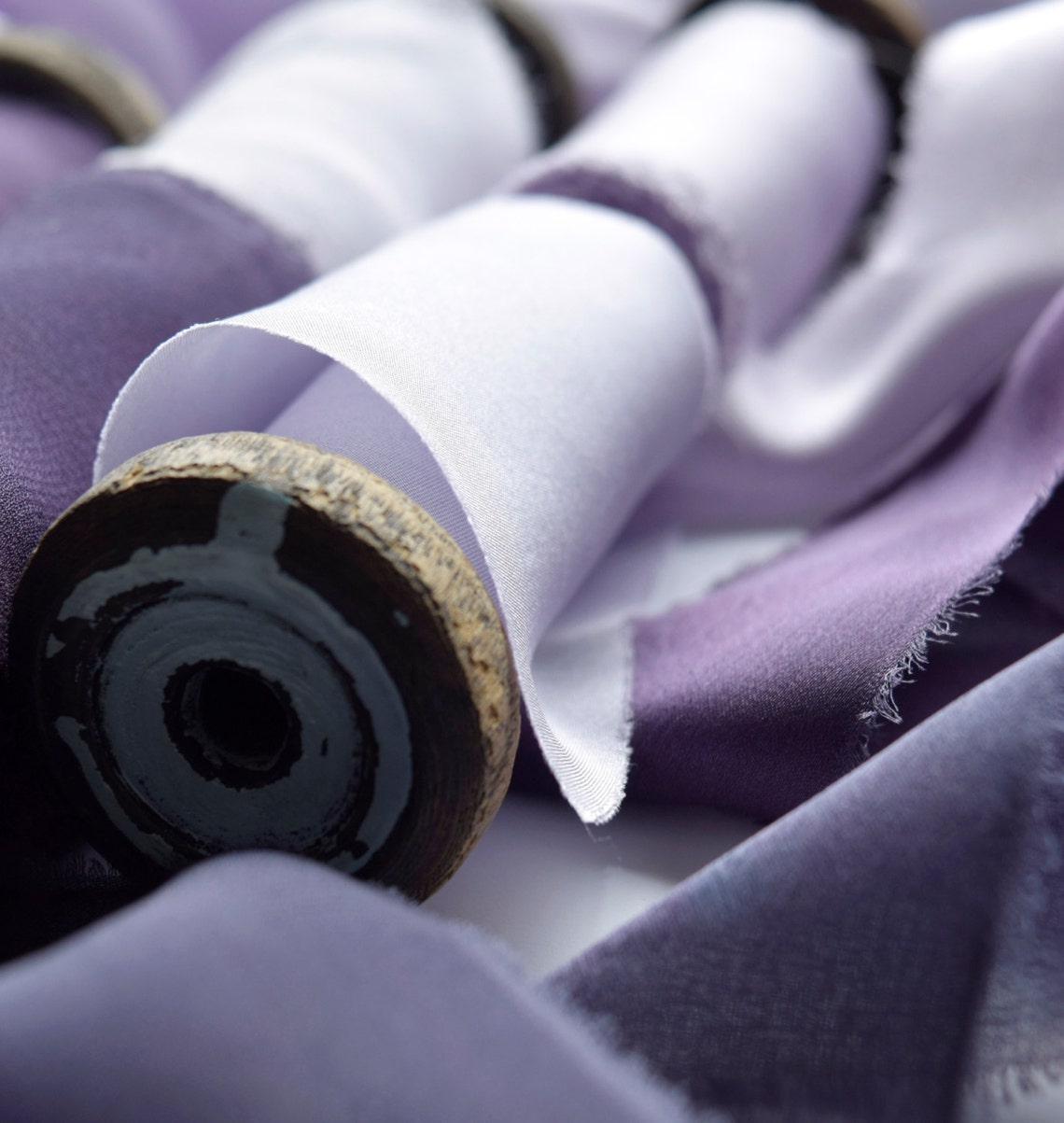 Silk Ribbon: Hand-dyed Silk Ribbon Lavender Silk Ribbon - Etsy UK
