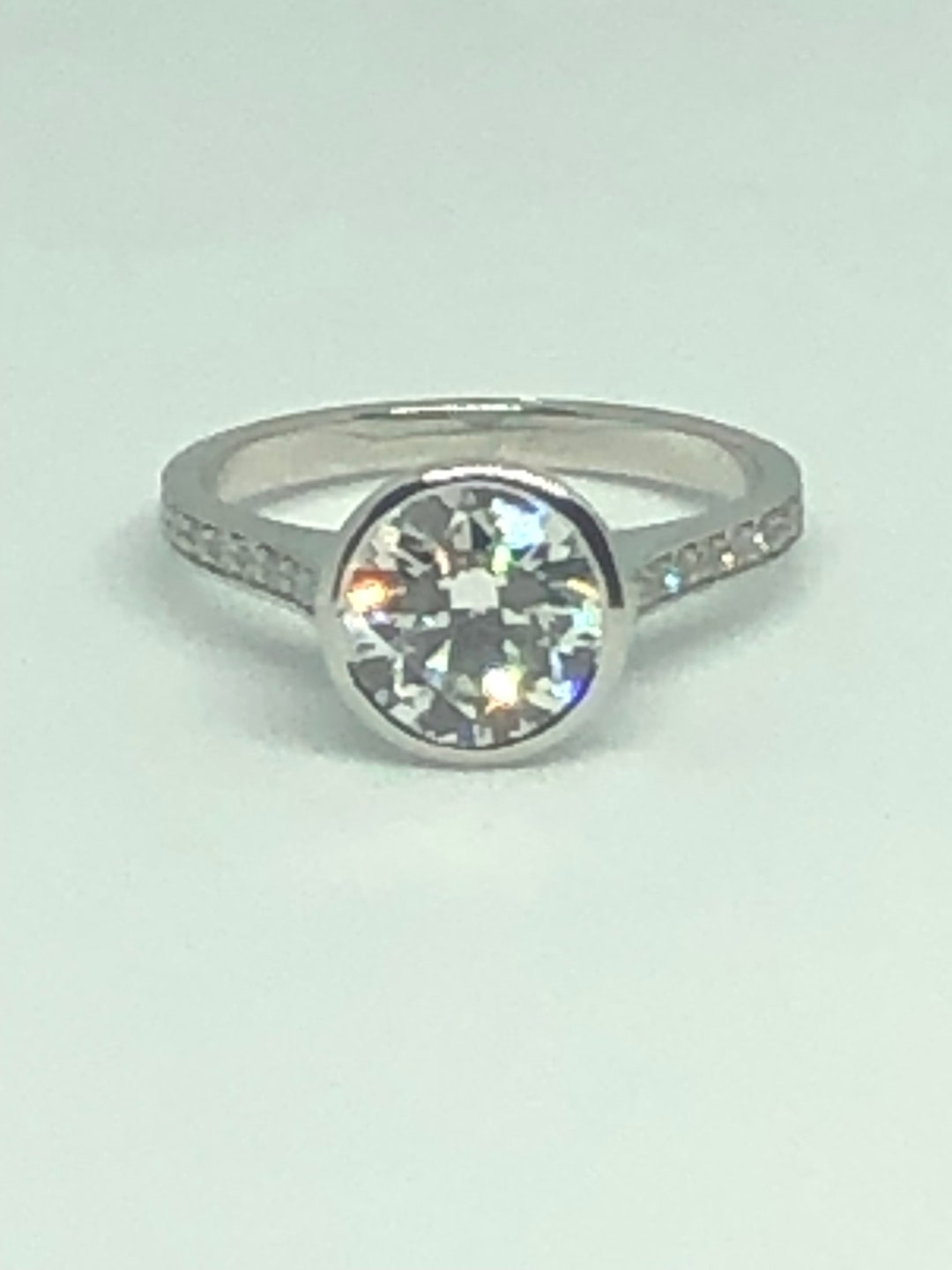 Lab. Grown Diamond Engagement Ring - Etsy