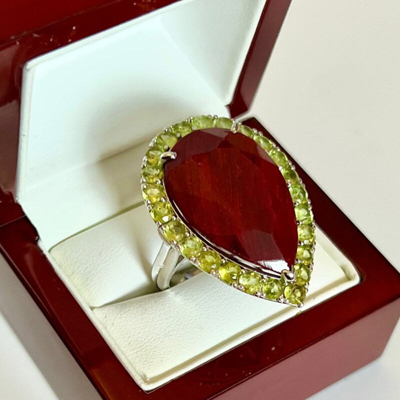 Large Ruby Ring - Etsy