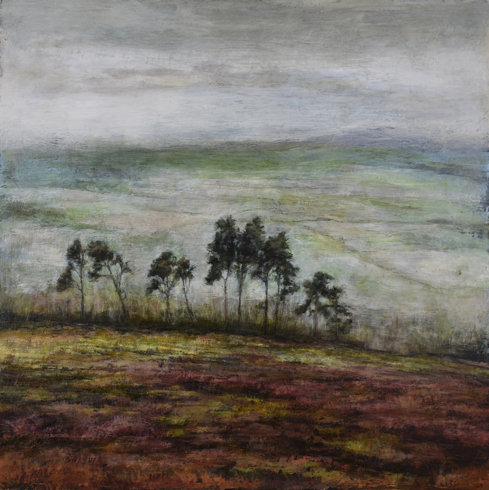 Scots Pine Trees English Landscape Signed Fine Art Giclée Wall | Etsy