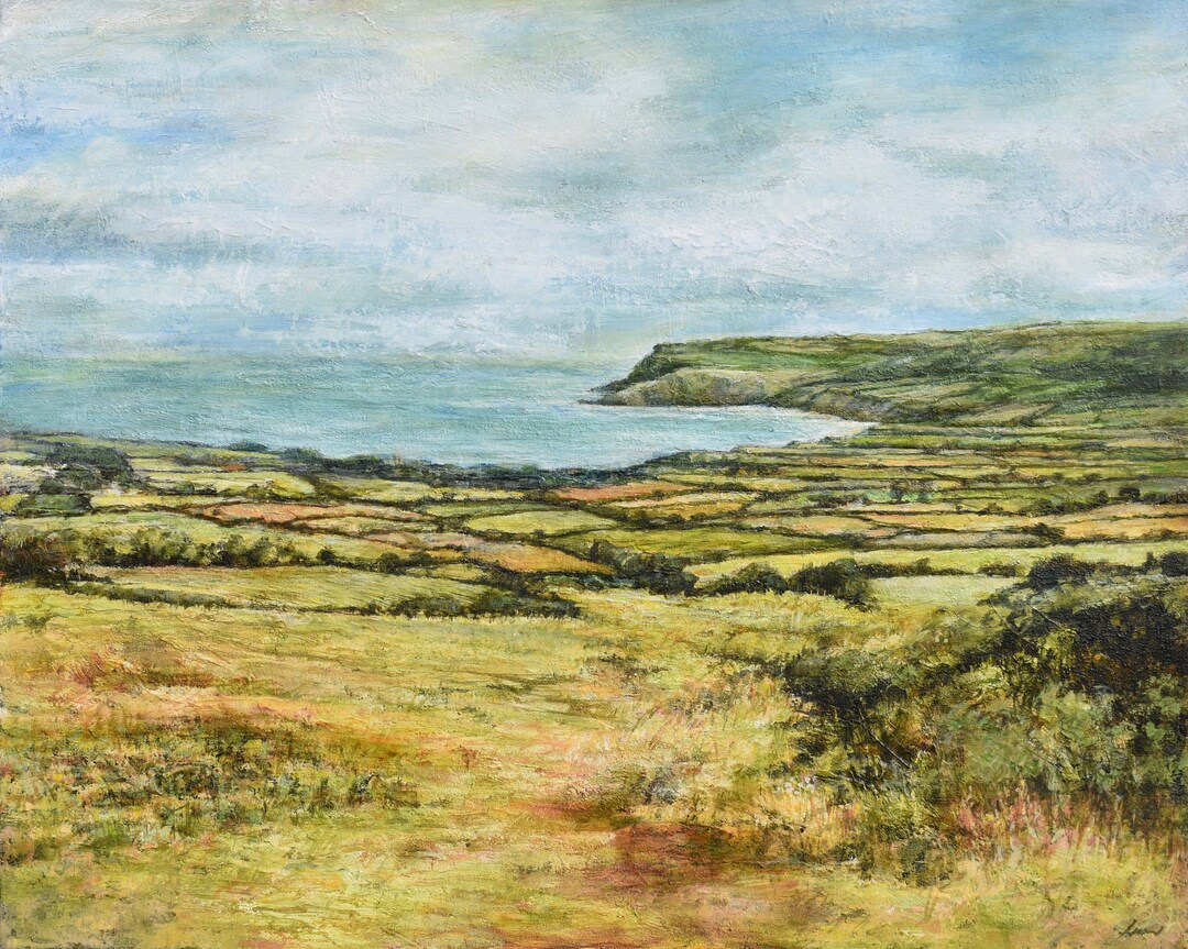 Coastal Signed Fine Art Print of the Sea Robin Hoods's Bay, Ravenscar ...
