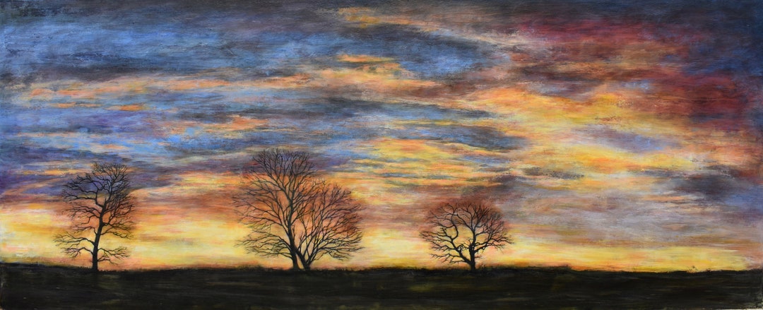 Dramatic Sunset Landscape Art Print: North Yorkshire Moors Giclée - Etsy