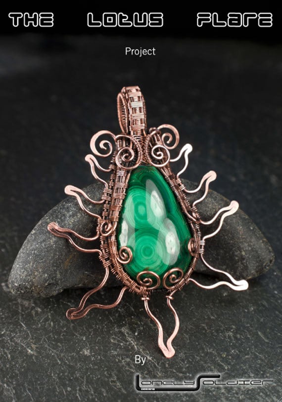 Lotus Flare Wire Wrapped Pendant Project by Lonely Soldier - Etsy
