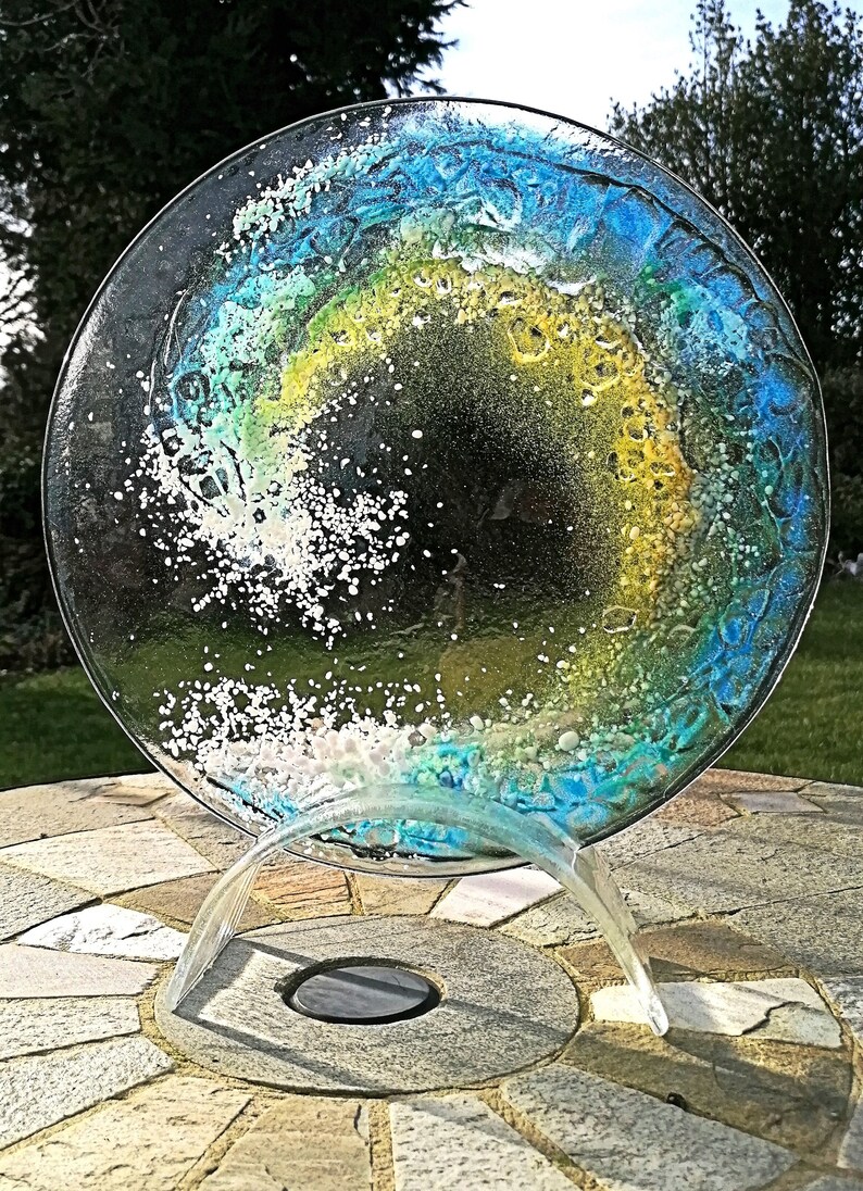 Handmade Fused Glass Large Wave - Etsy