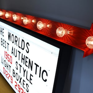 1.6m X 1m Retro Cinema Lightbox With Arrow – Commercial-grade ...