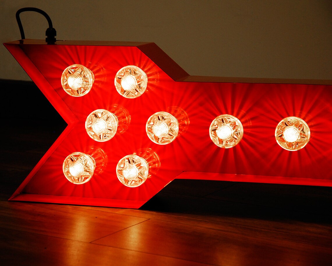 Large 1m Gloss Red Metal Arrow Custom Colour Arrow With - Etsy UK