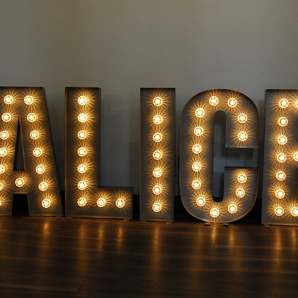 Initial Lights - Etsy UK