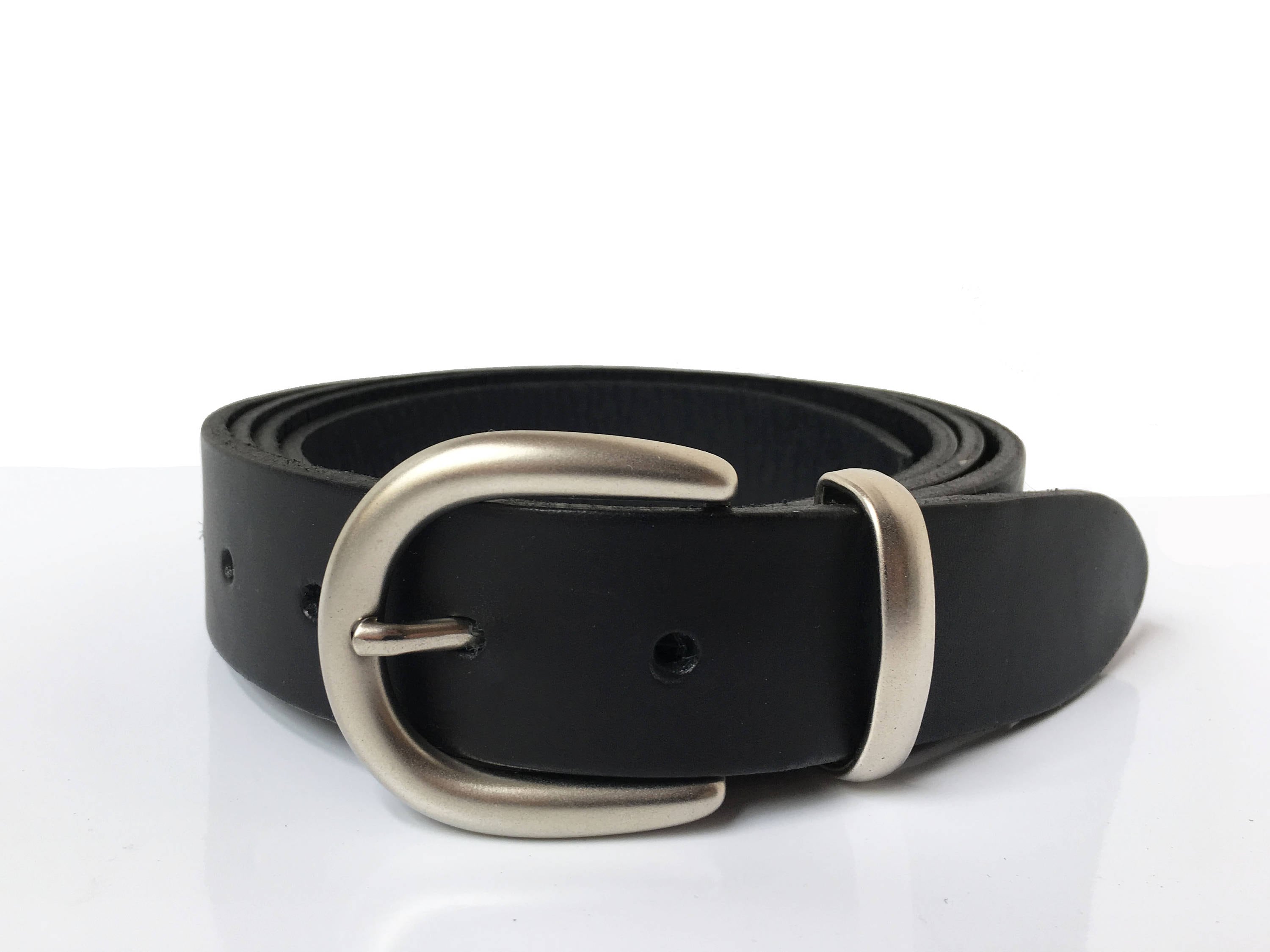 Dark Blue Leather Belt 1 1/4 Handmade UK Silver - Etsy Singapore