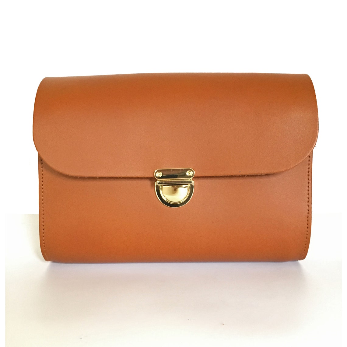 Tan Clutch Bag Handmade in UK Crossbody Bag Tan Purse | Etsy