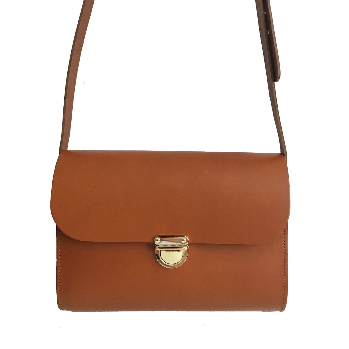 Tan Clutch Bag Handmade in UK Crossbody Bag Tan Purse | Etsy