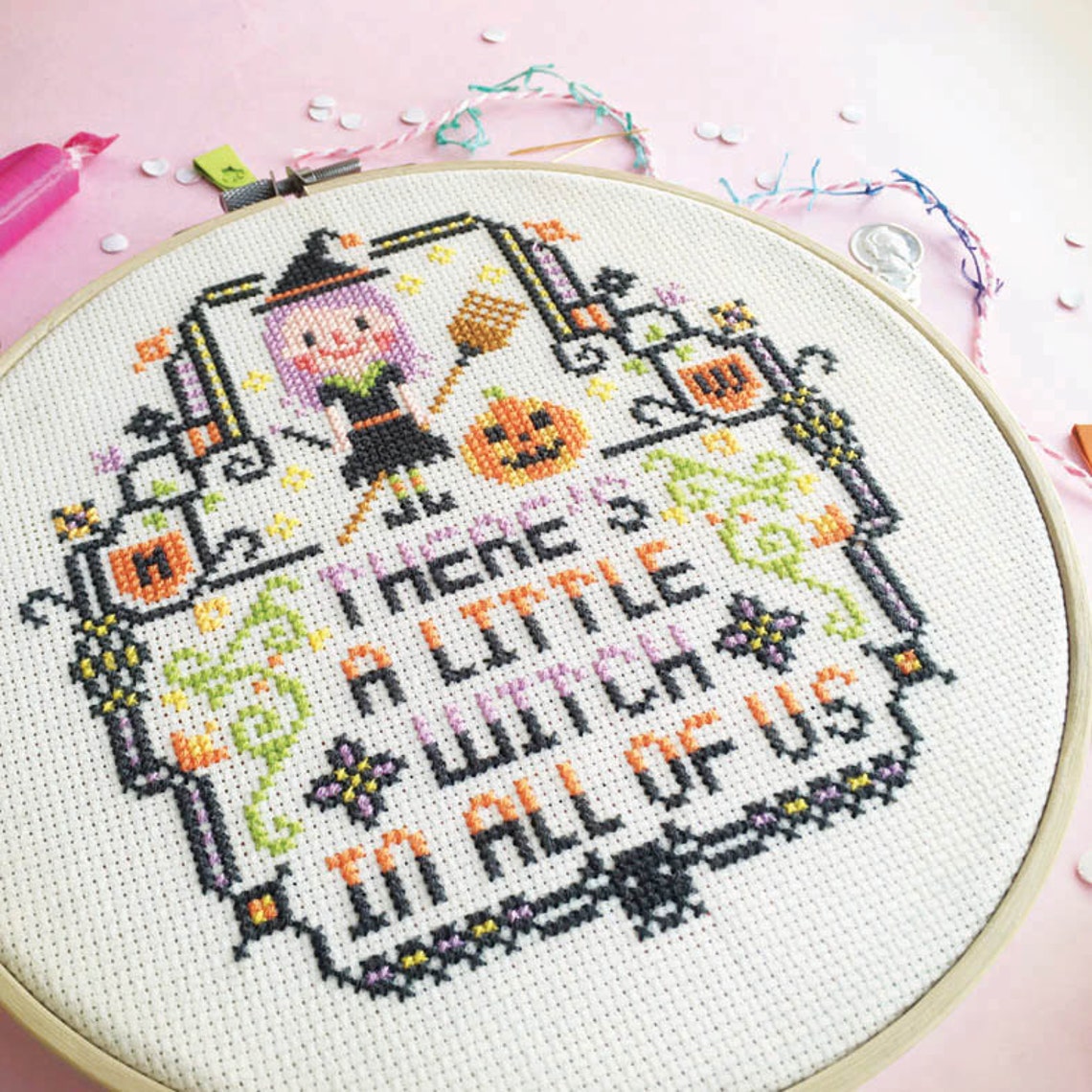Halloween Cross Stitch Patterns. Halloween Embroidery Pattern ...