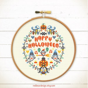 Cute Halloween Cross Stitch Patterns Pumpkin Cross Stitch Spooky Cross ...