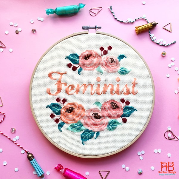 Feminist Cross Stitch - Etsy