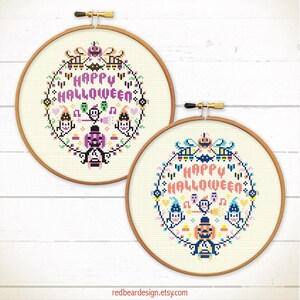 Cute Halloween Cross Stitch Patterns Pumpkin Cross Stitch Spooky Cross ...