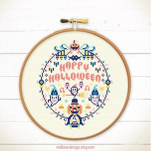 Cute Halloween Cross Stitch Patterns Pumpkin Cross Stitch Spooky Cross ...