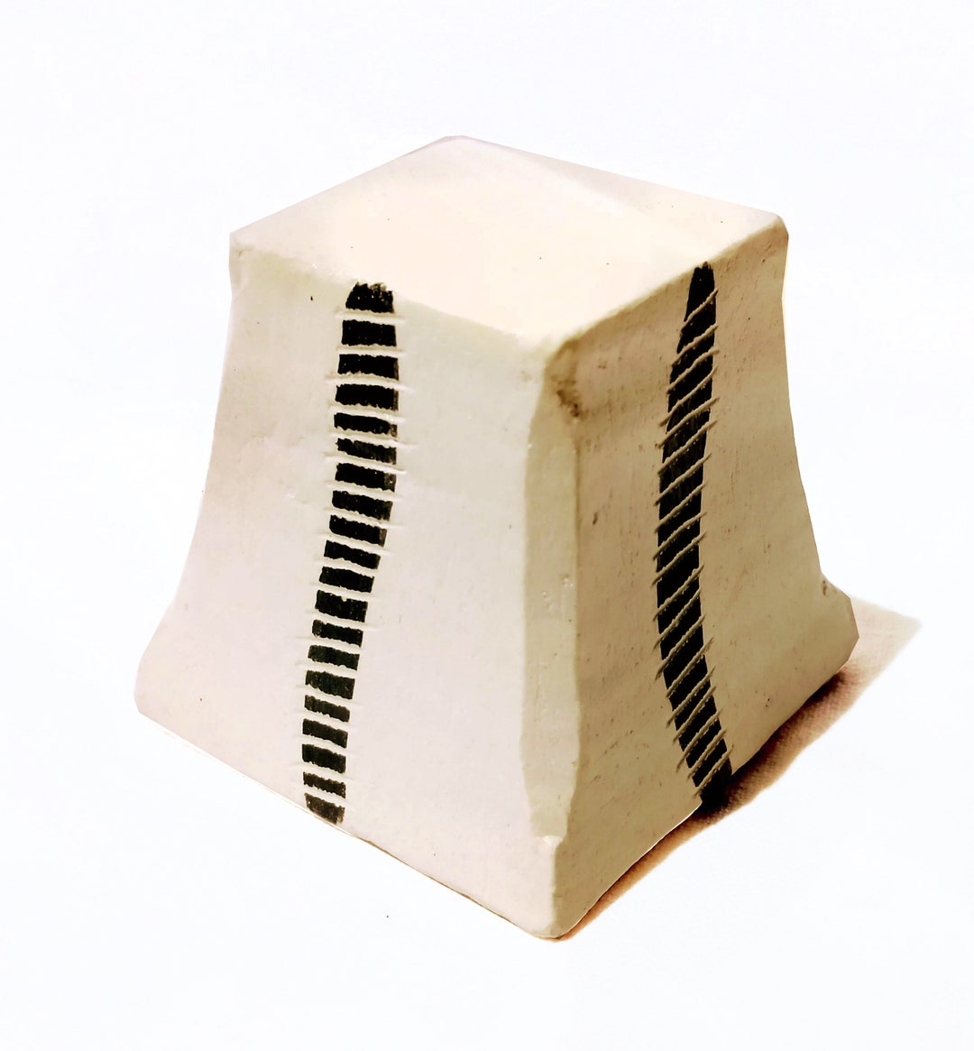 Ceramic Sound Box White Clay, Black Slip Clay Wedding Gift - Etsy