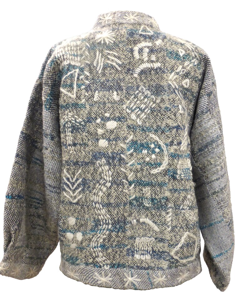 Hand Loom-woven Women's Wool Jacket - Etsy UK