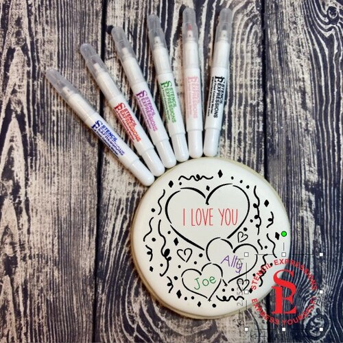 Printable Valentine's Day Paint Your Own Cookie Bag - Etsy