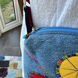 Happy Coloured Upcycled Denim Bag - Etsy