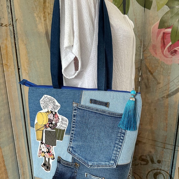 Upcycled Tote Bag - Etsy