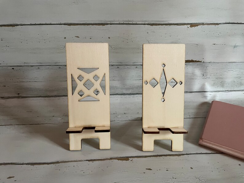 Mobile Phone Stand Digital Laser Cut Files, SVG/DXF/PDF Files, With 6 ...