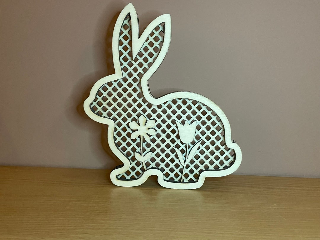 Easter Bunny Digital Laser Cut Files, SVG/DXF/PDF Files - Etsy
