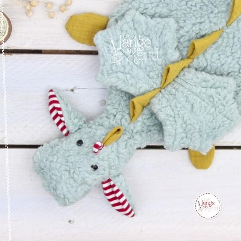 DIY: Pacifier-dragon & Crinkly-dragon - Tutorial With Pattern - Etsy