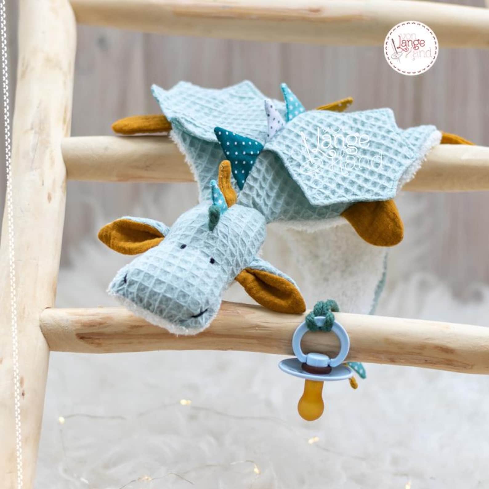 DIY: Pacifier-dragon & Crinkly-dragon - Tutorial With Pattern - Etsy