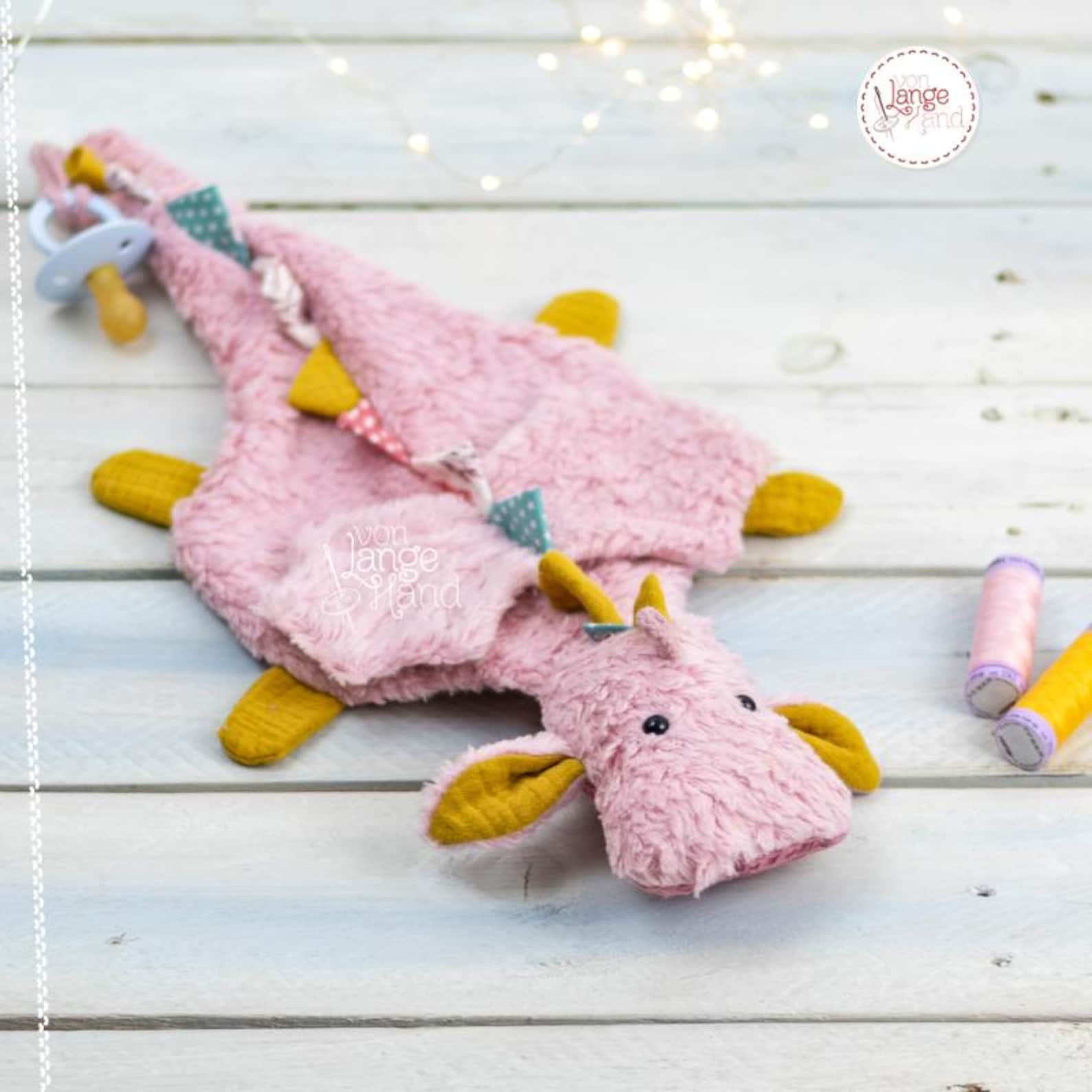 DIY: Pacifier-dragon & Crinkly-dragon - Tutorial With Pattern - Etsy